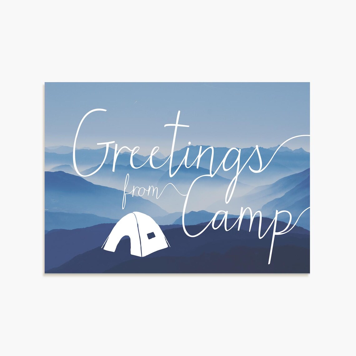 CAMP POSTCARDS - Etsy