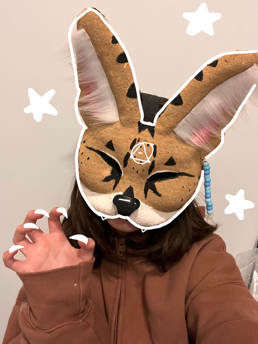 Therian Serval Mask/face Mask - Etsy
