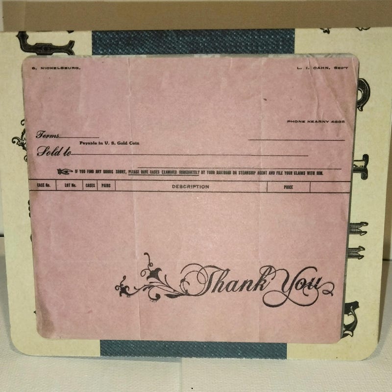 Manly Thank You Card - Etsy