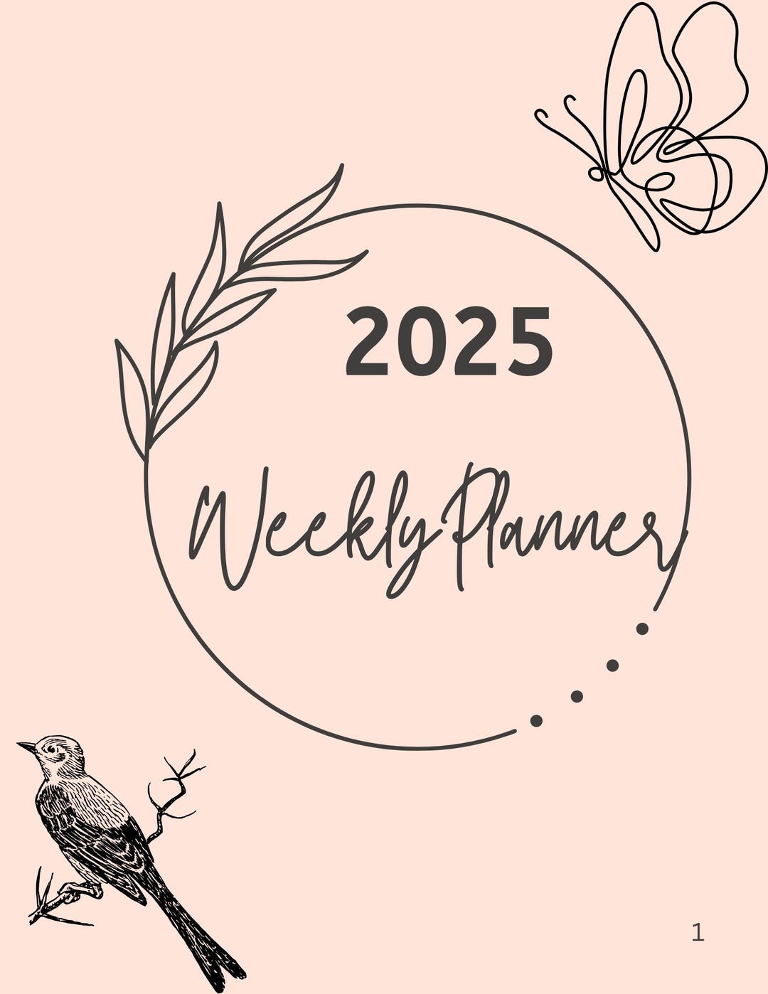 2025 Weekly Digital Pdf File Calender Planner, Journaling, Quotes ...
