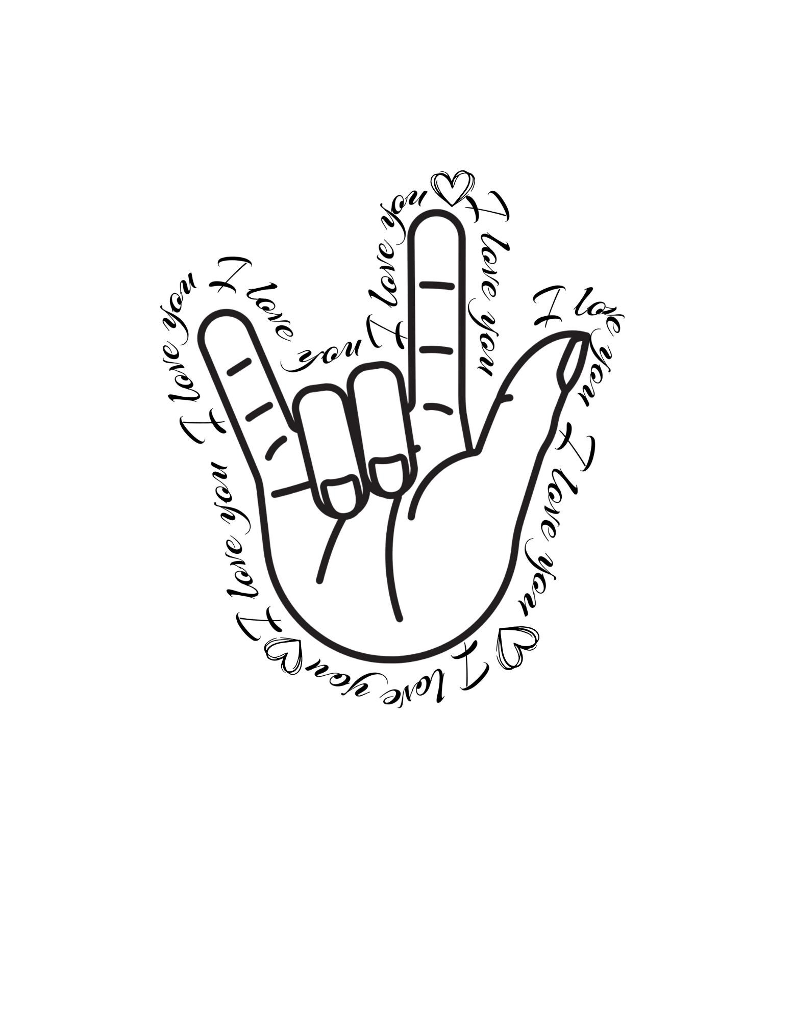 ASL Digital I LOVE YOU, American Sign Language, Teacher Gift, - Etsy