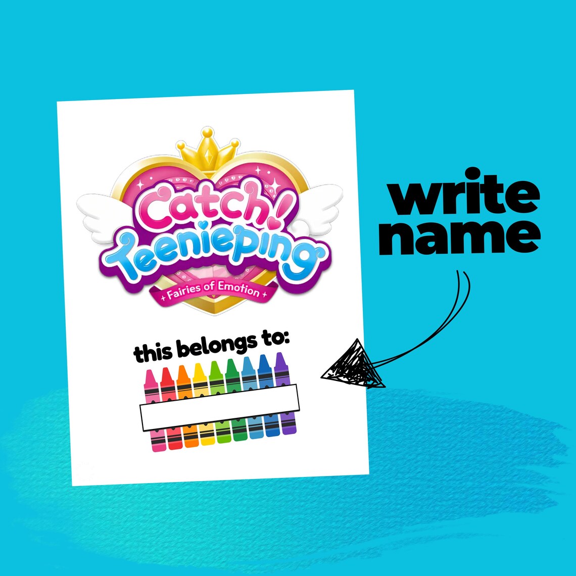 Printable Coloring Page, Teenieping, Instant Download Coloring Book PDF ...