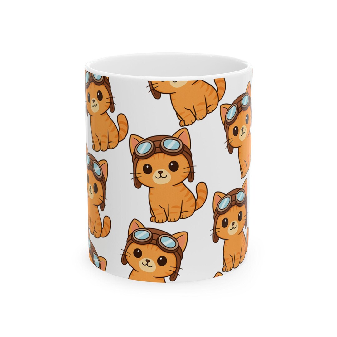 Fourth Wing Inspired Broccoli Cat Ceramic Mug, (11oz, 15oz), Onyx Storm ...