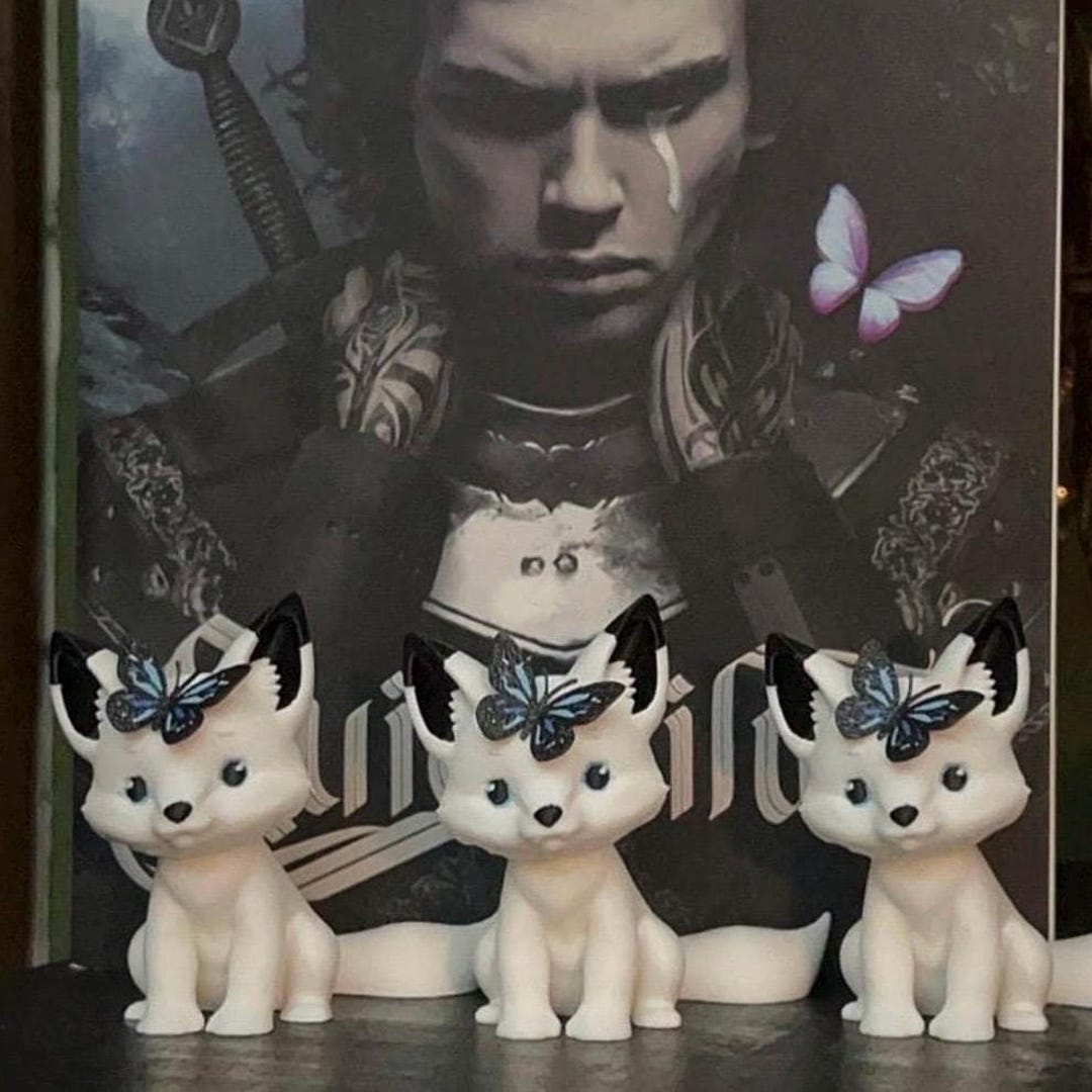 Adorable Fox With Butterfly Inspired by Onyx From Quicksilver and ...