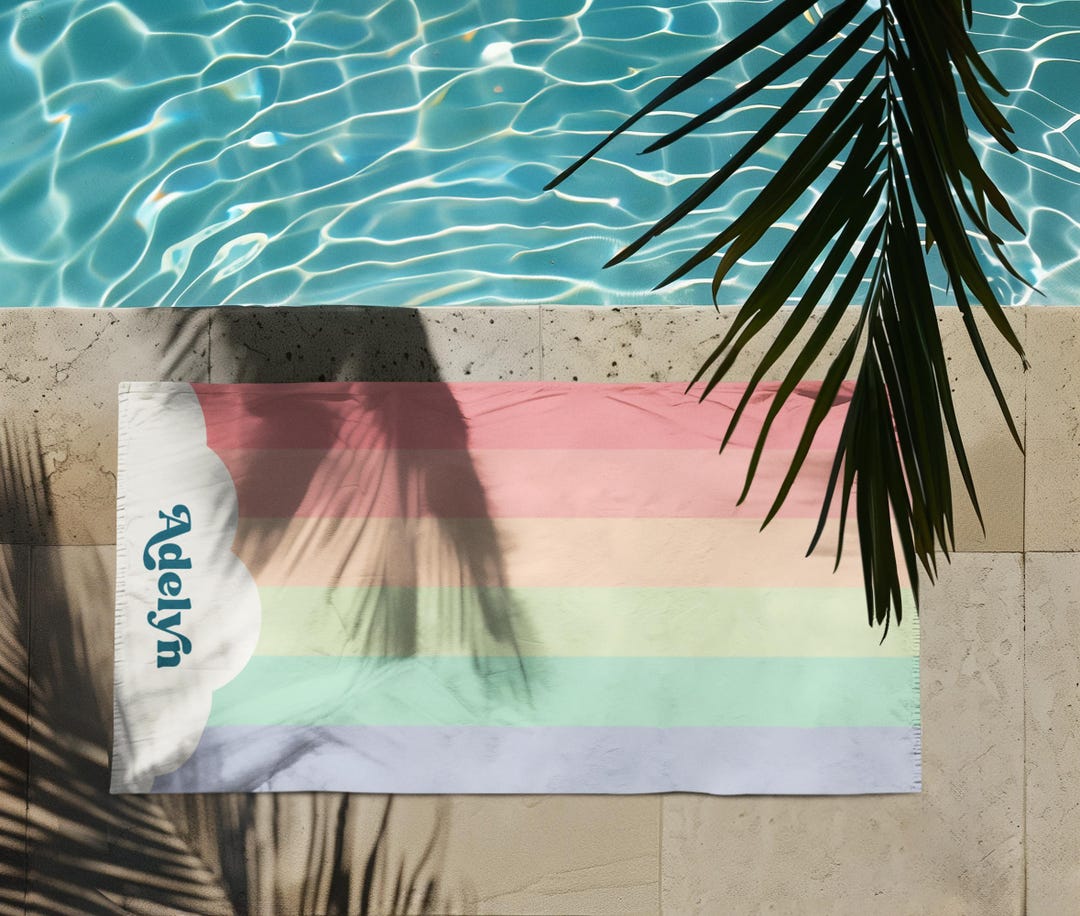 Personalized Kids Beach Towel, Fun Beach Towels, Cute Beach Towels ...