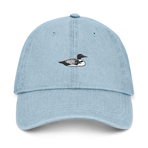 Vintage Embroidered Loon Hat, Loon Hat, Embroidered Loon, Minnesota ...