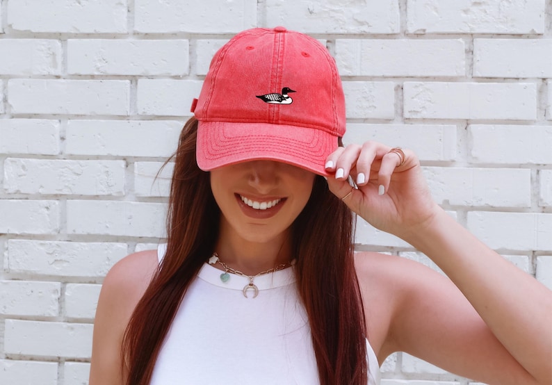 Vintage Embroidered Loon Hat, Loon Hat, Embroidered Loon, Minnesota ...