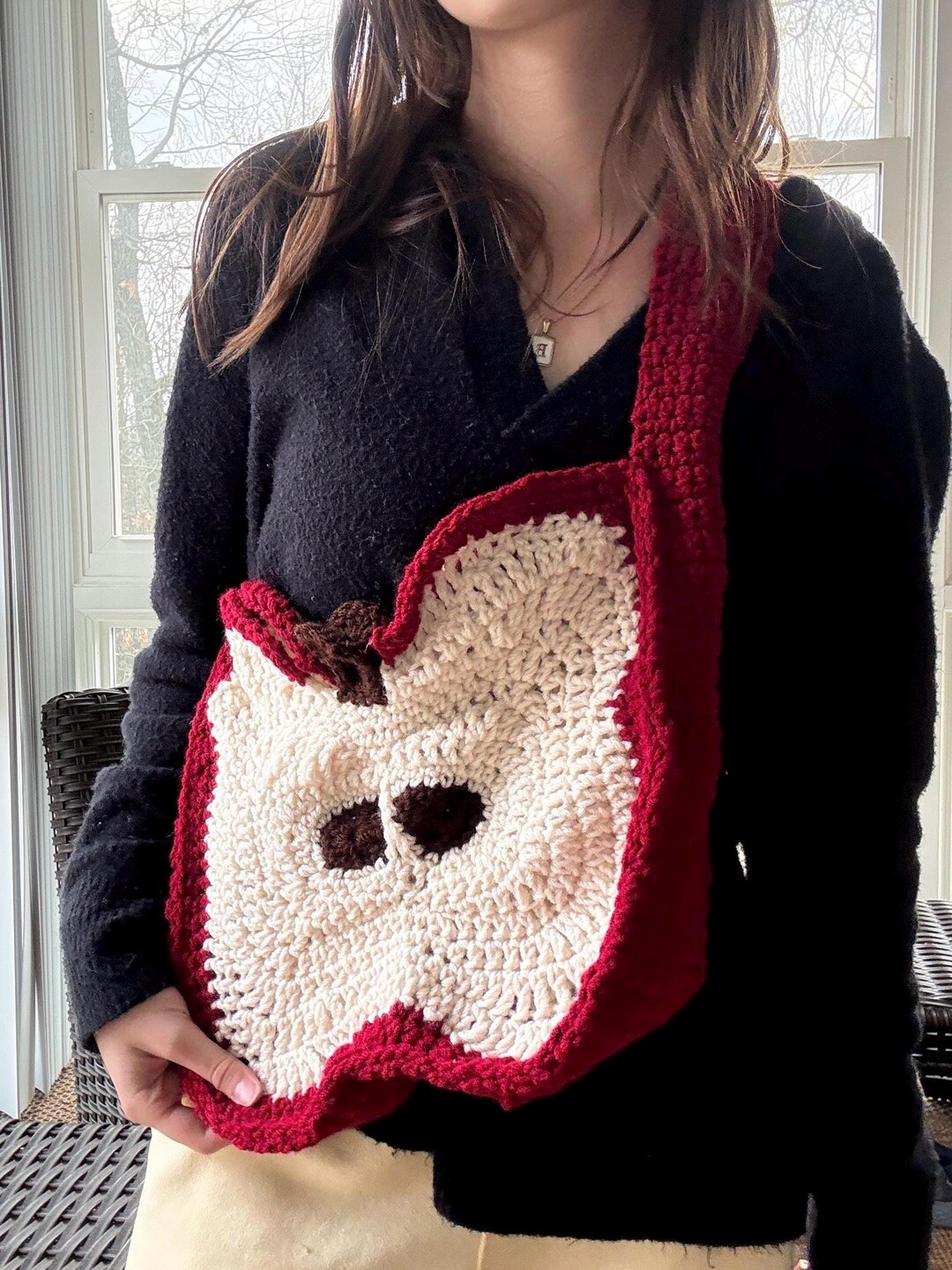Crochet Apple Bag | Fruit Purse | Tote | Made to Order - Etsy