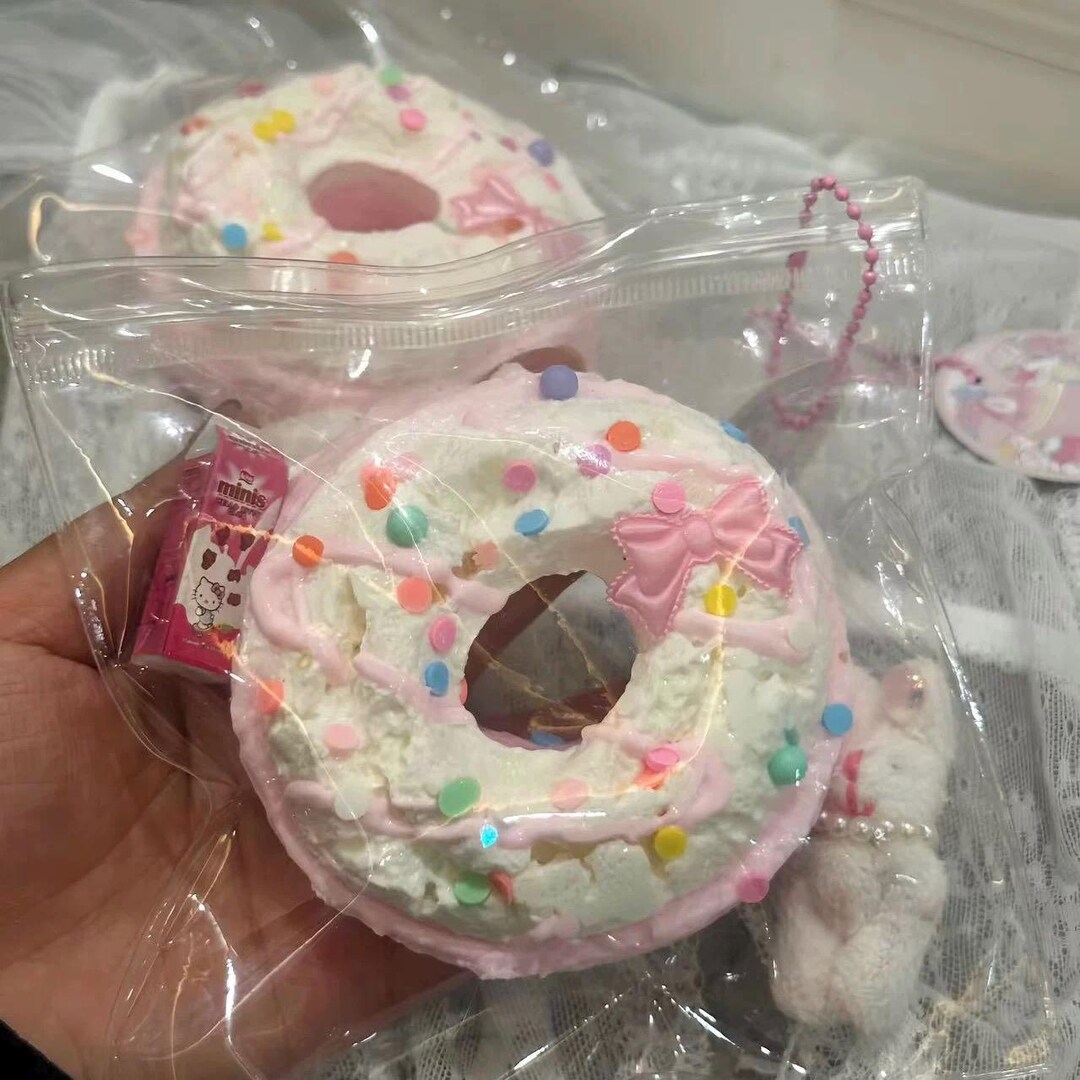 Little Precious Things Sticky TPR Pink and Blue Doughnuts Stress ...