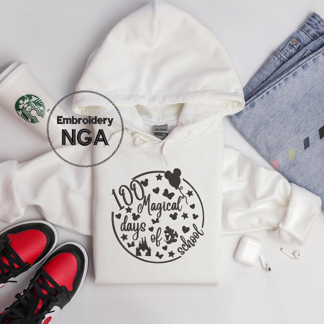 Magic 100 Days of School Embroidery Designs, 100 Days Embroidery ...