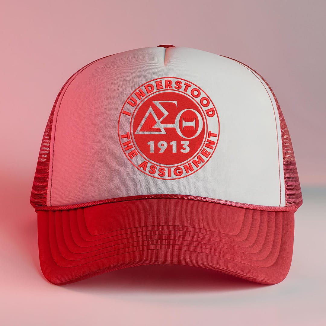 Delta Sigma Theta Hat, I Understood the Assignment DST Embroidered Hat ...