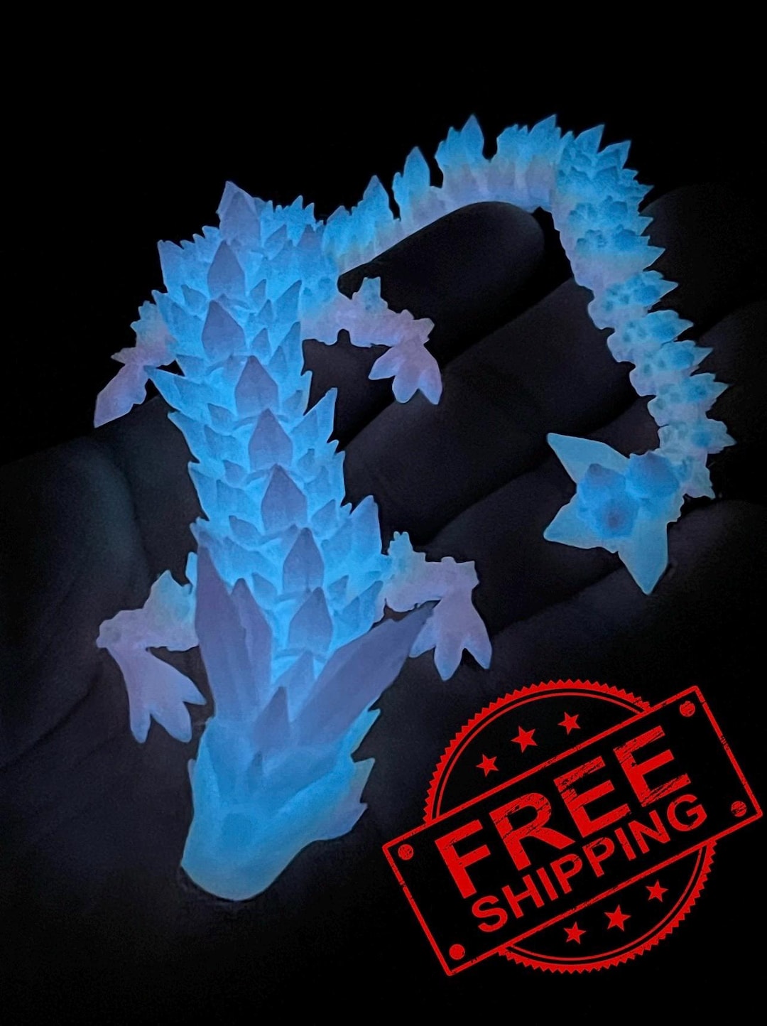 Dragon Glow in the Dark. 3D Printed - Etsy UK
