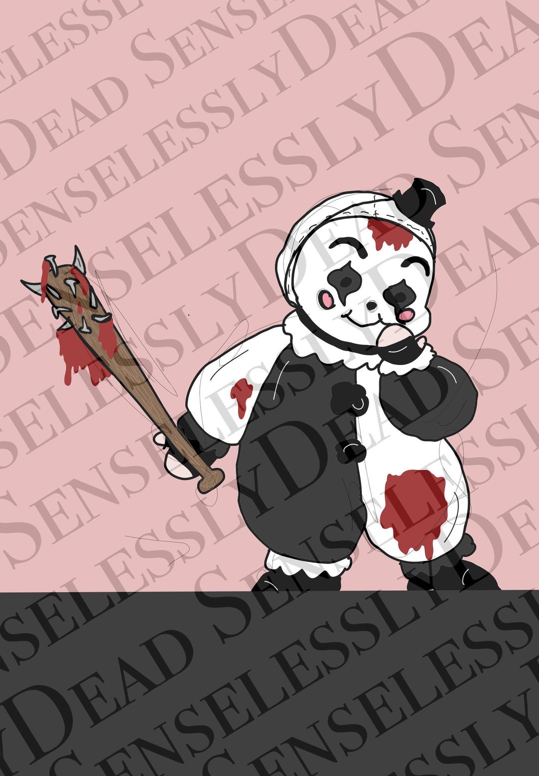 Terrifier Art the Clown Wallpaper Background Cute Clown - Etsy