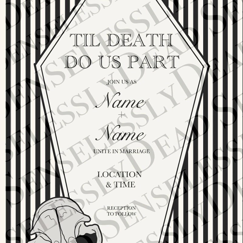 Coffin Invitation - Etsy Australia
