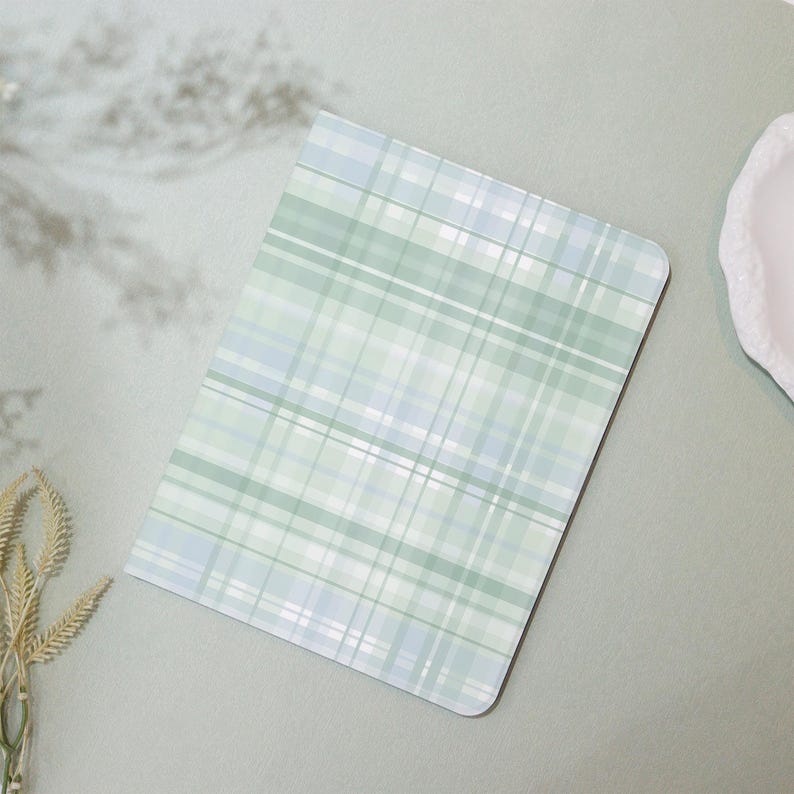 Green Grid Custom 2024ipad7/8/9/10 Air Mini3/5/6th Gen Pro11/12.9"inch ...