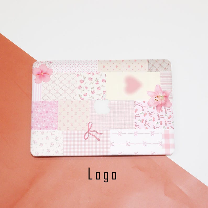 Pink Floral Bow Heart Name Custom MacBook Sleeve,pro16 Inch Cases,ret12 ...
