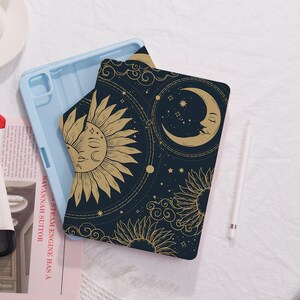 Celestial Sun Moon Personalized 360degree Rotate Stand iPad Case ...