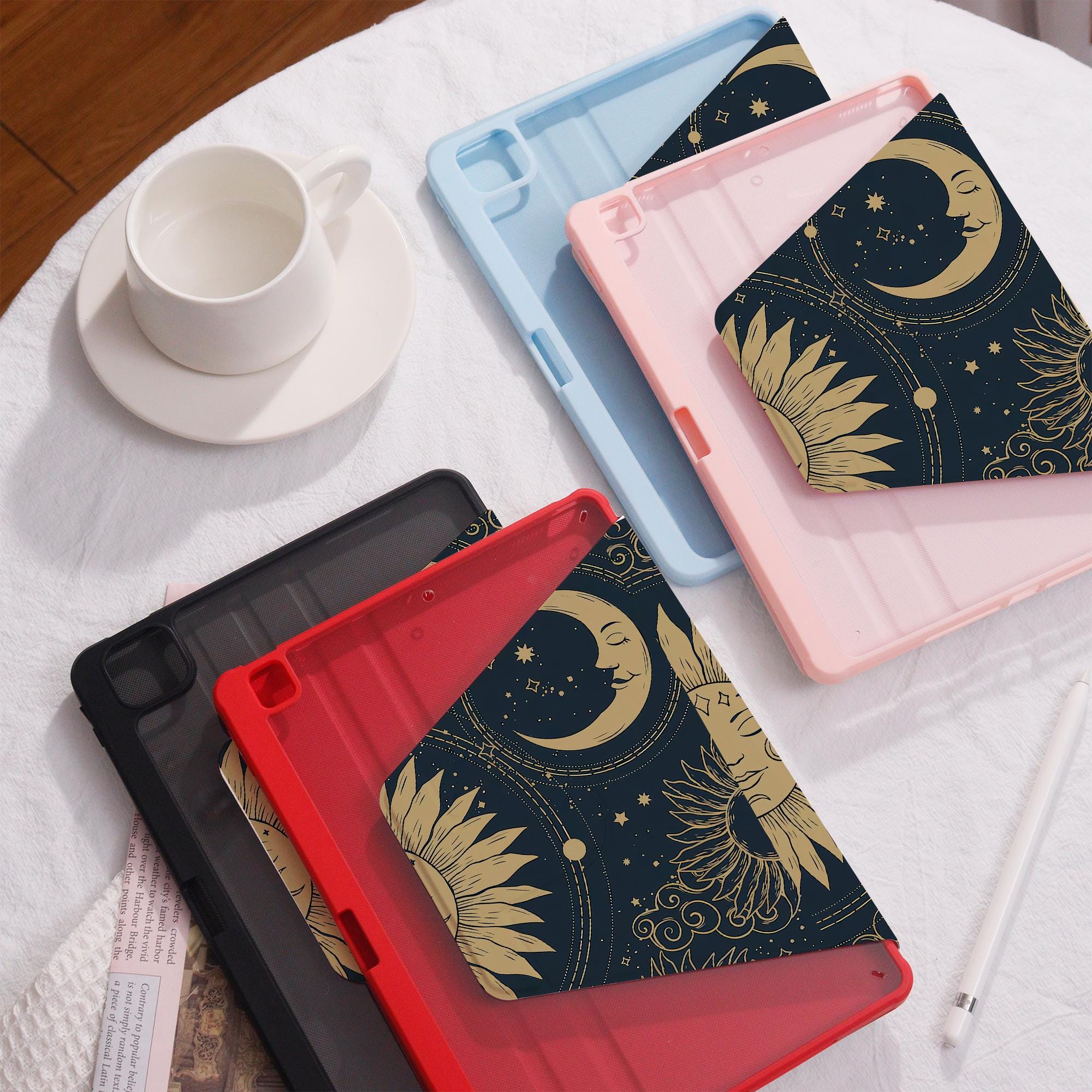 Celestial Sun Moon Personalized 360degree Rotate Stand iPad Case ...