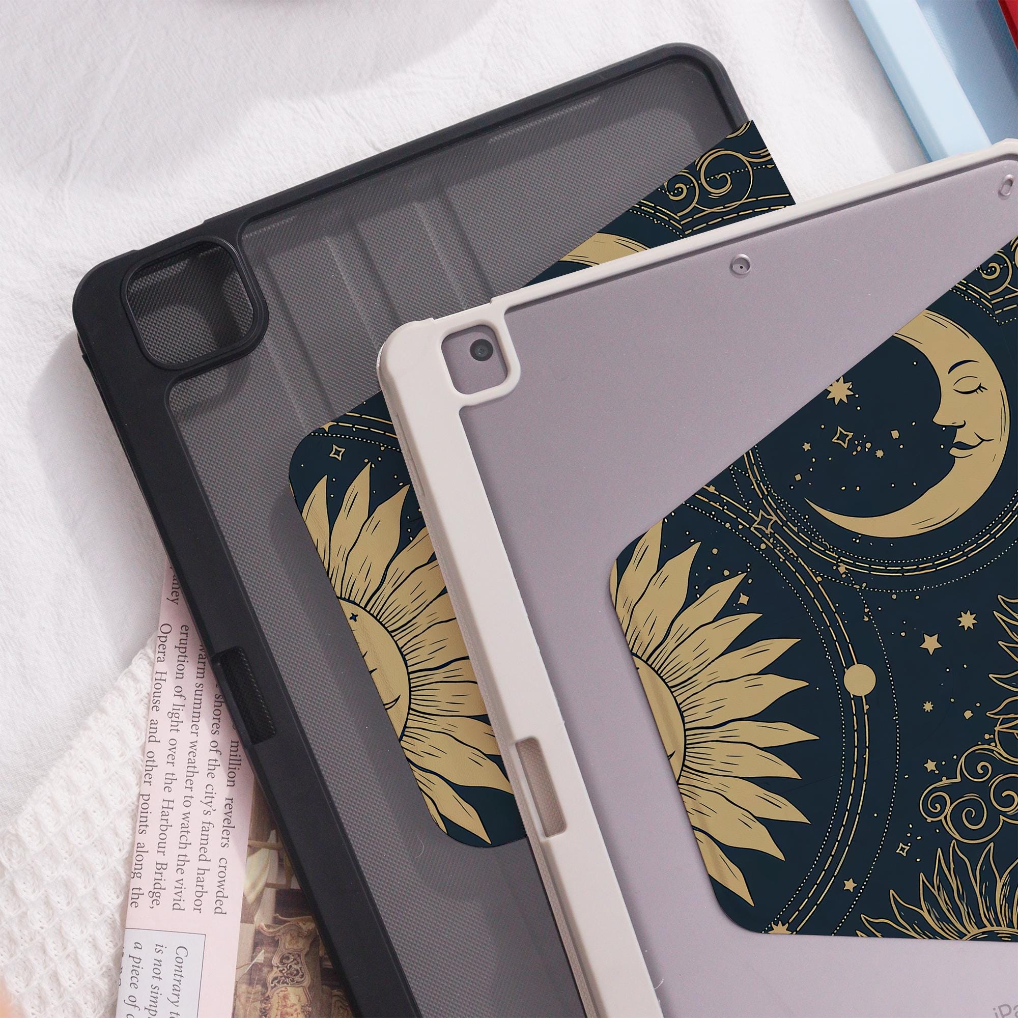 Celestial Sun Moon Personalized 360degree Rotate Stand iPad Case ...