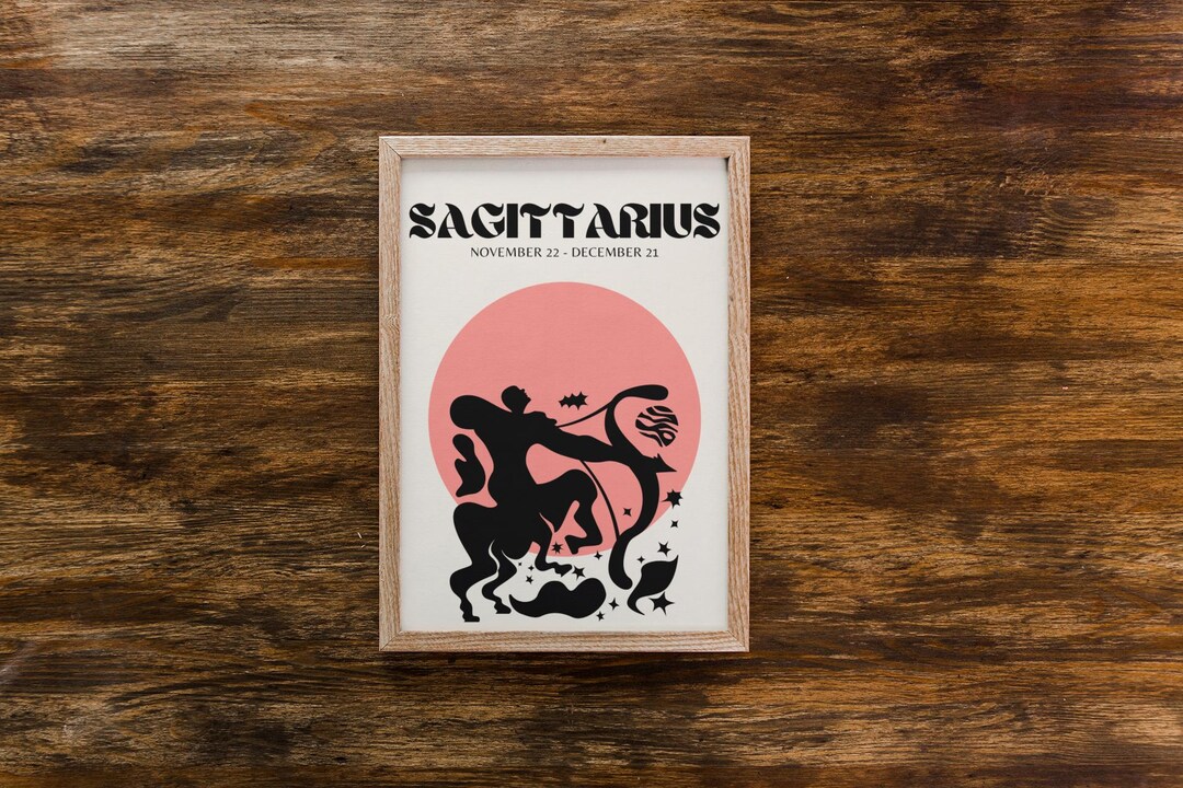 Sagittarius Zodiac Poster - Etsy