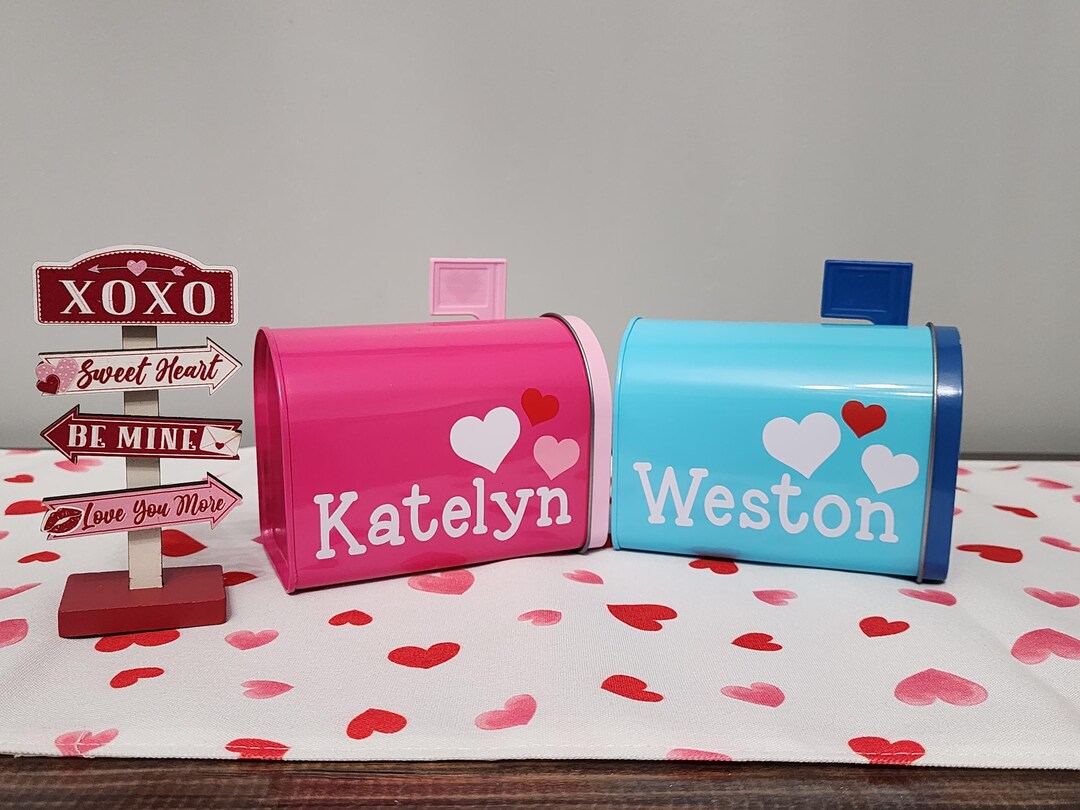 Valentines Day Mini Mailbox for Kids, Classroom Valentine Box, - Etsy