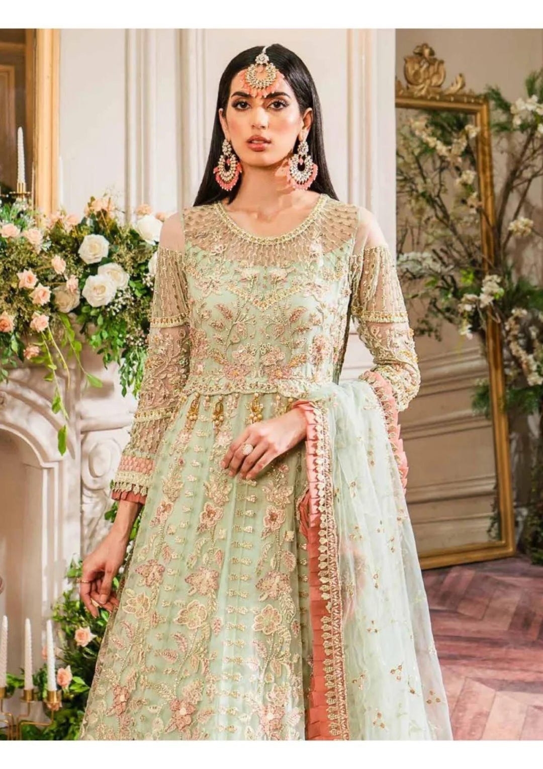 Pista Pakistani Indian Wedding Dresses, Latest Bridal Party Dress ...