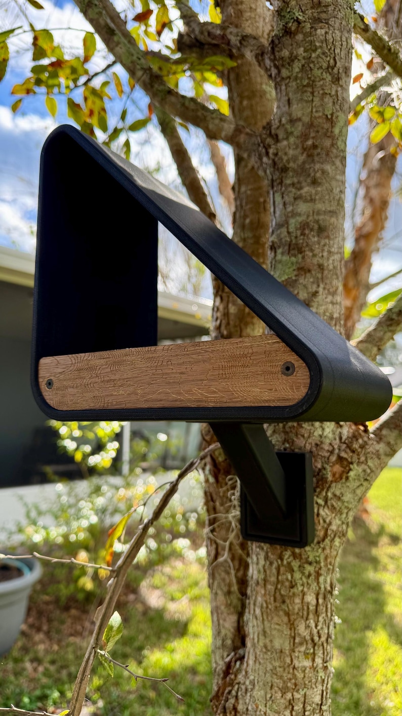 Modern Bird Feeder (trilogy) | Tree or Post Mounted | Weather-resistant ...