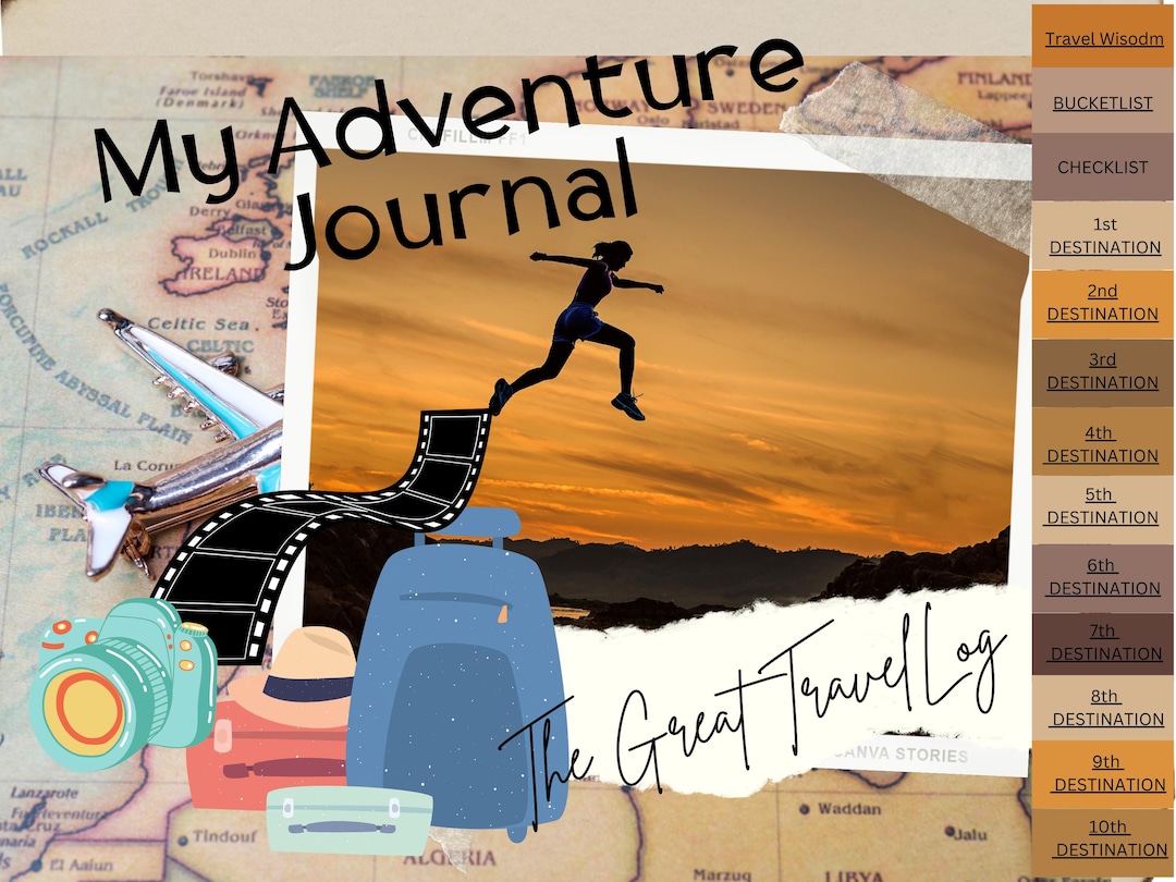 My Adventure Journal: A Travel Planner & Journal Digital Planner With ...