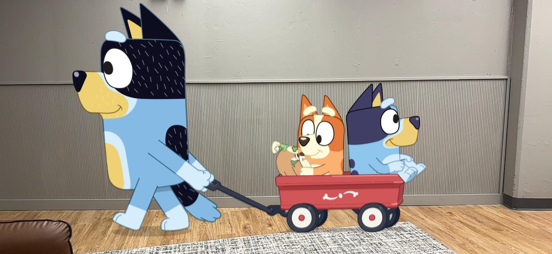 Life-size Digital Bluey Experience! Photo Prop and Birthday Decor ...