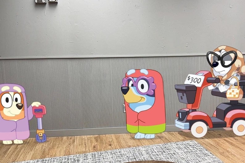 Life-size Digital Bluey Experience! Photo Prop and Birthday Decor ...