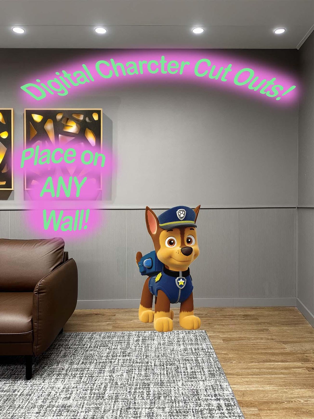 Life-size Digital Chase Experience Photo Prop and Birthday Decor ...