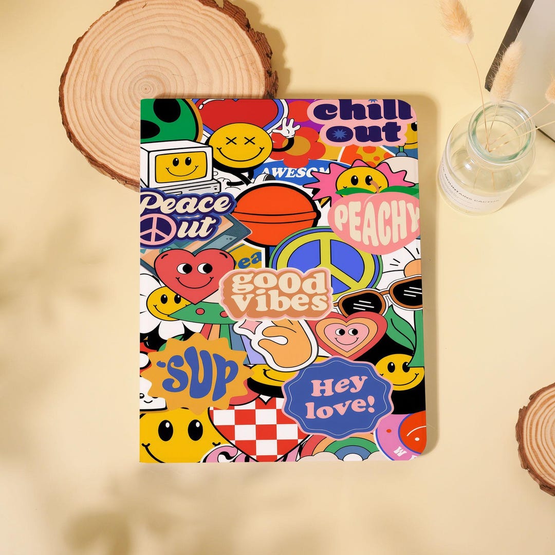 Custom Smile iPad Case With Pencil Holder - Book or Flip Style - Etsy