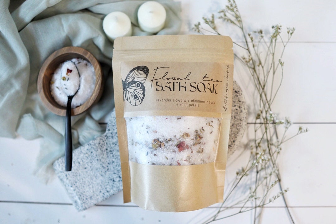 Floral Tea Bath Soak // All Natural // Organic // Vegan - Etsy