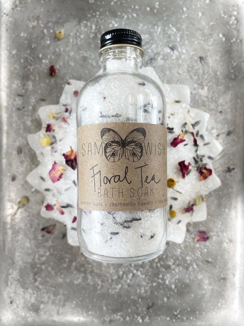 Floral Tea Bath Soak // All Natural // Organic // Vegan - Etsy