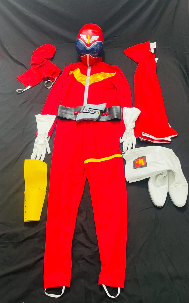 1/1 Himitsu Sentai Gorenger Akarenger Cosplay Costume Suit - Etsy