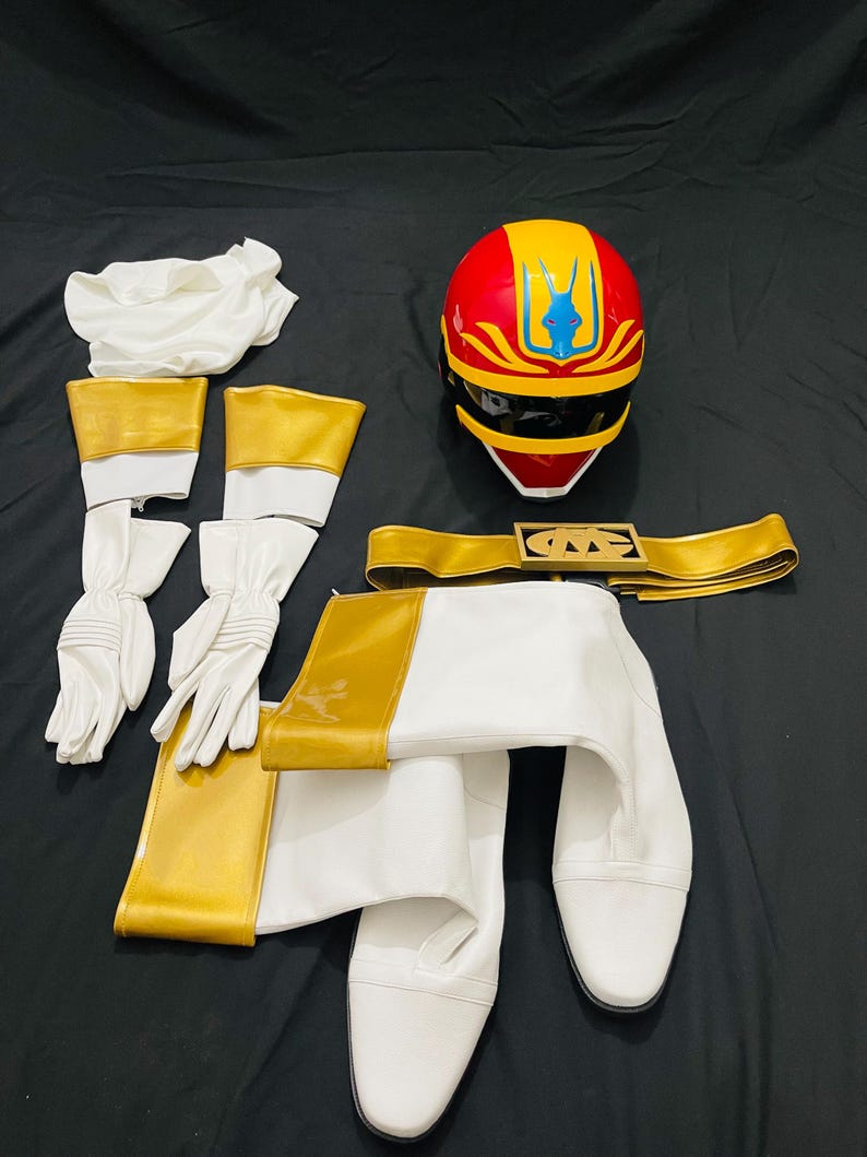 1/1 Power Rangers Dragon Blitz, Red Dragon Ranger Cosplay Costume Suit ...