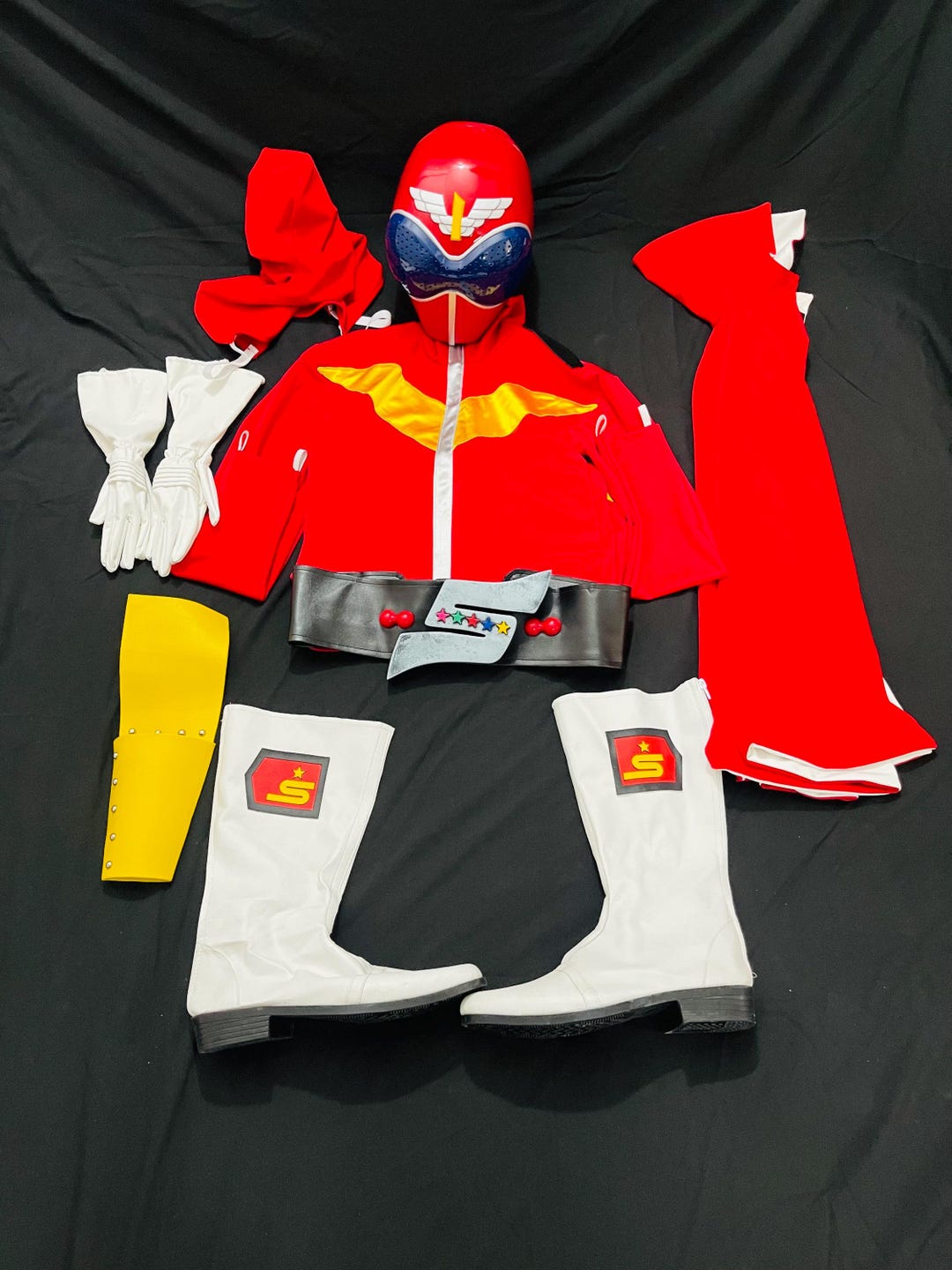 1/1 Himitsu Sentai Gorenger Akarenger Cosplay Costume Suit - Etsy