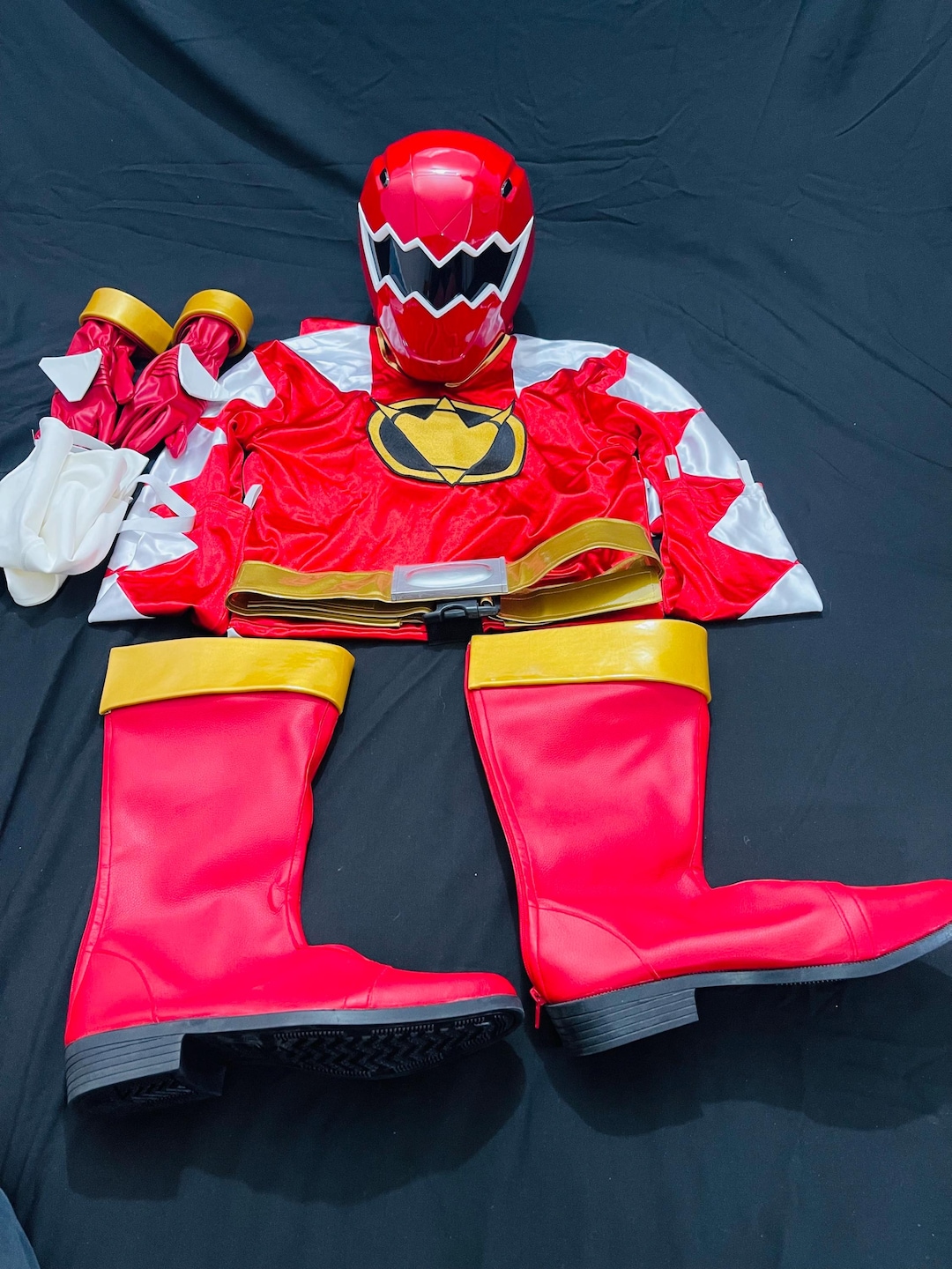 1/1 Abare Red – Dino Thunder Red Cosplay Costume Suit Fullset - Etsy