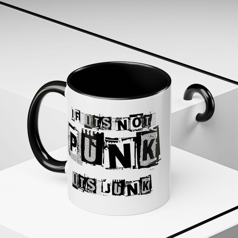 Punk Coffee Mug, If It's Not Punk It's Junk, Punk Music Lover Gift, If ...