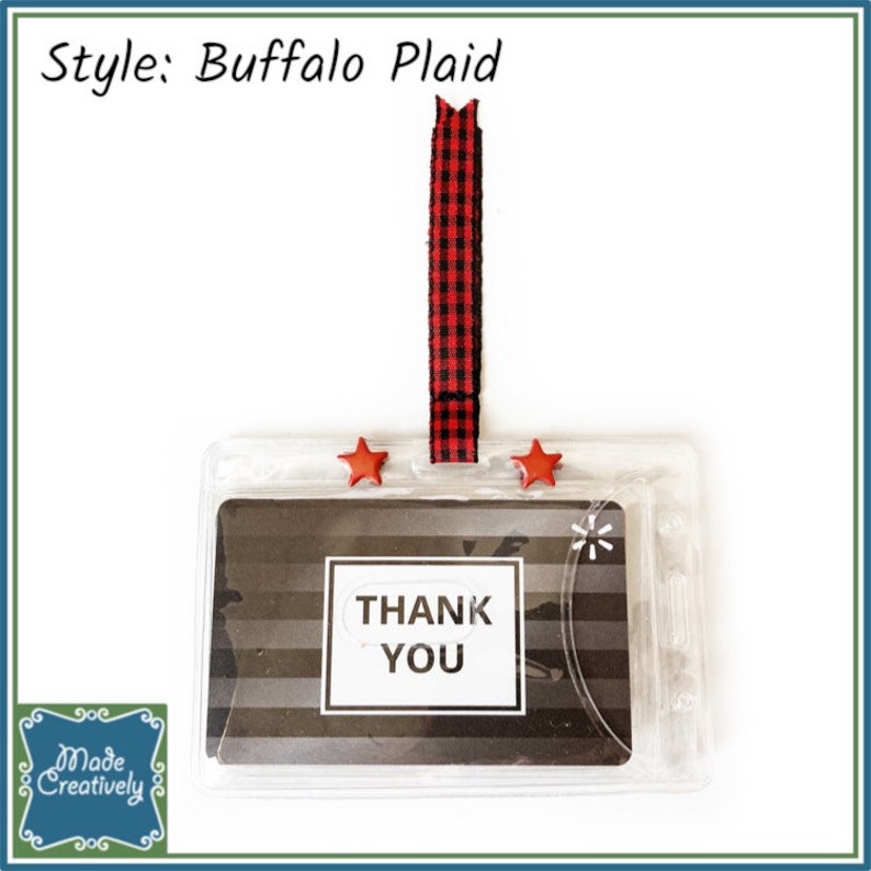 Pocket-size Clear Plastic Gift Card Holder or Credit Card - Etsy