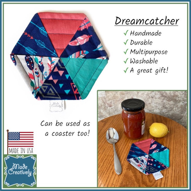 Multipurpose Hexagon Gripper Pad With Quilted Style Easily - Etsy