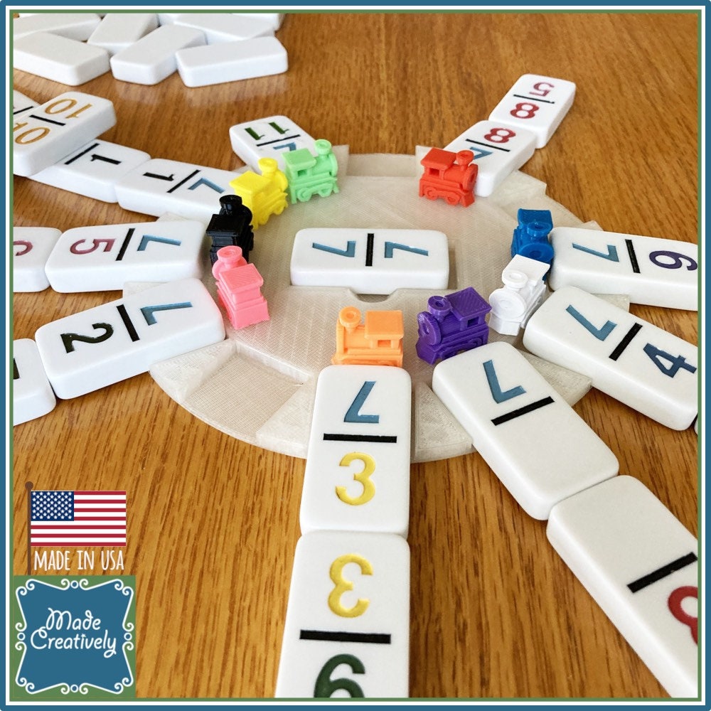 3d-printed Train Game Pieces & Station Hub Set for Mexican Train ...