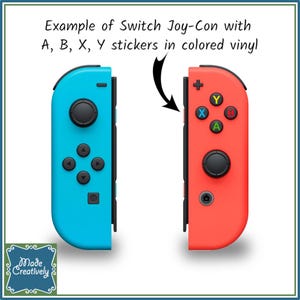 Video Game Controller Button Vinyl Stickers - Etsy