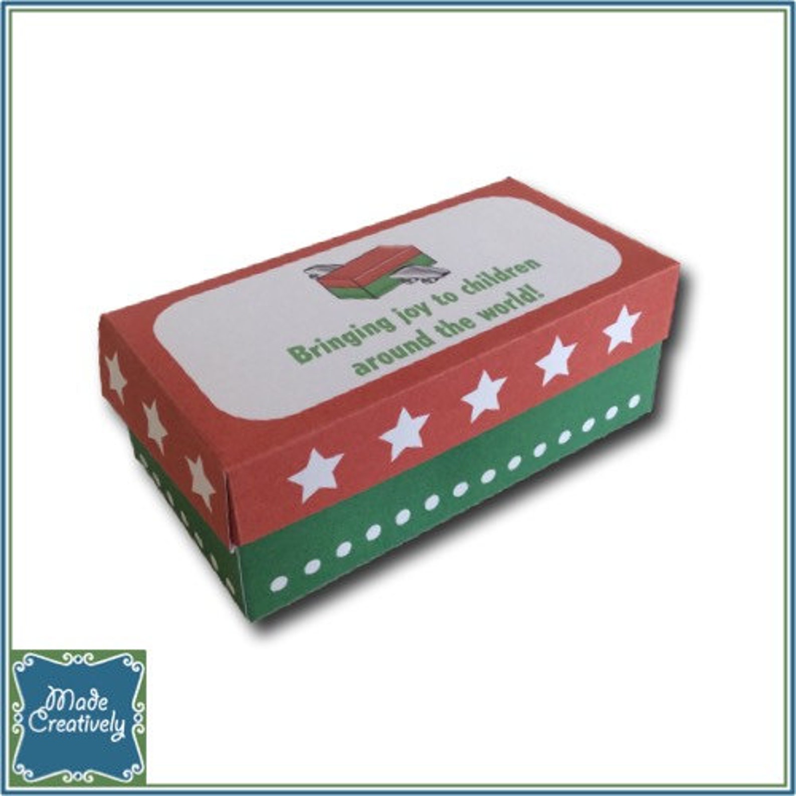 Digital Shoebox Packing Party Mini Shoebox - Etsy