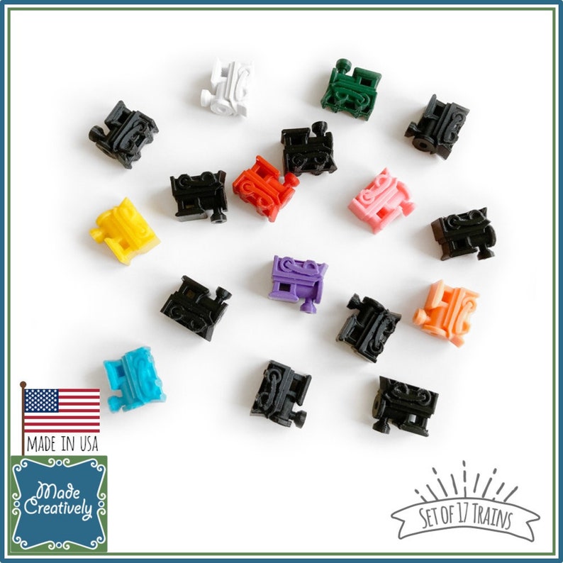 3d-printed Train Game Pieces & Station Hub Set for Mexican - Etsy