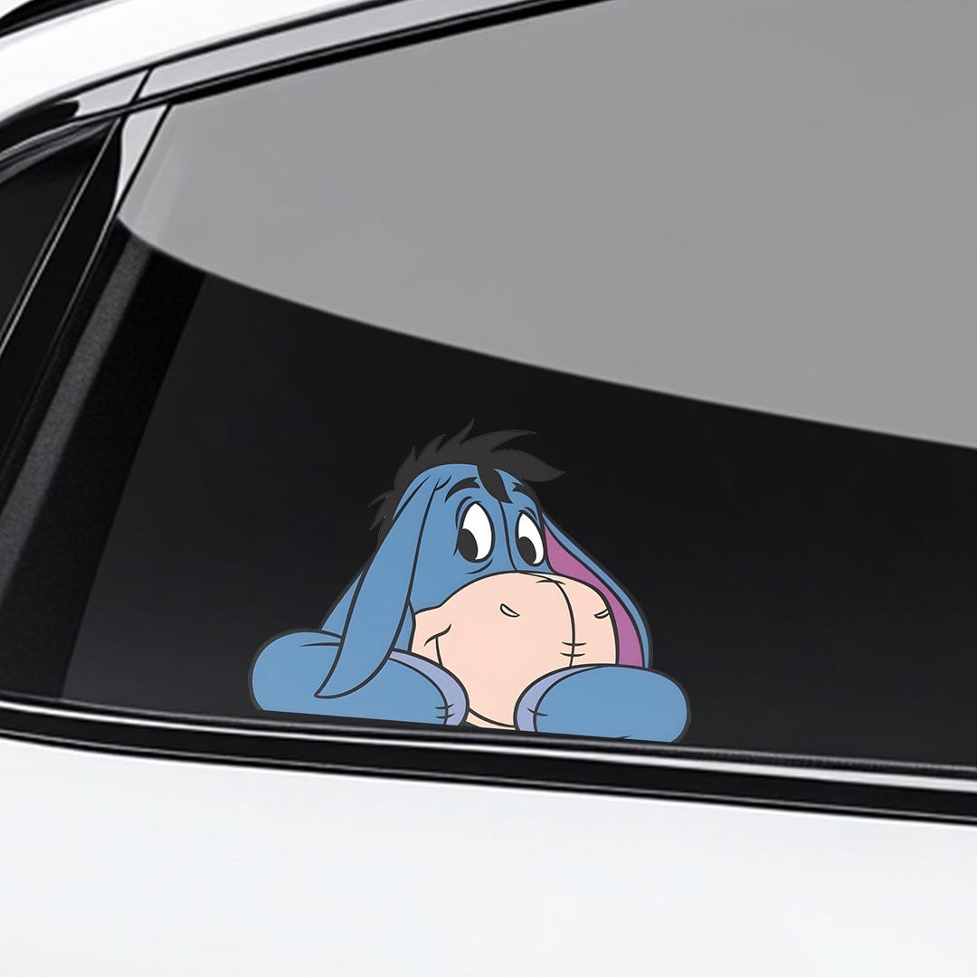 Eeyore Peekaboo Peeker Peeking Car Window Decals - Bumper Waterproof ...