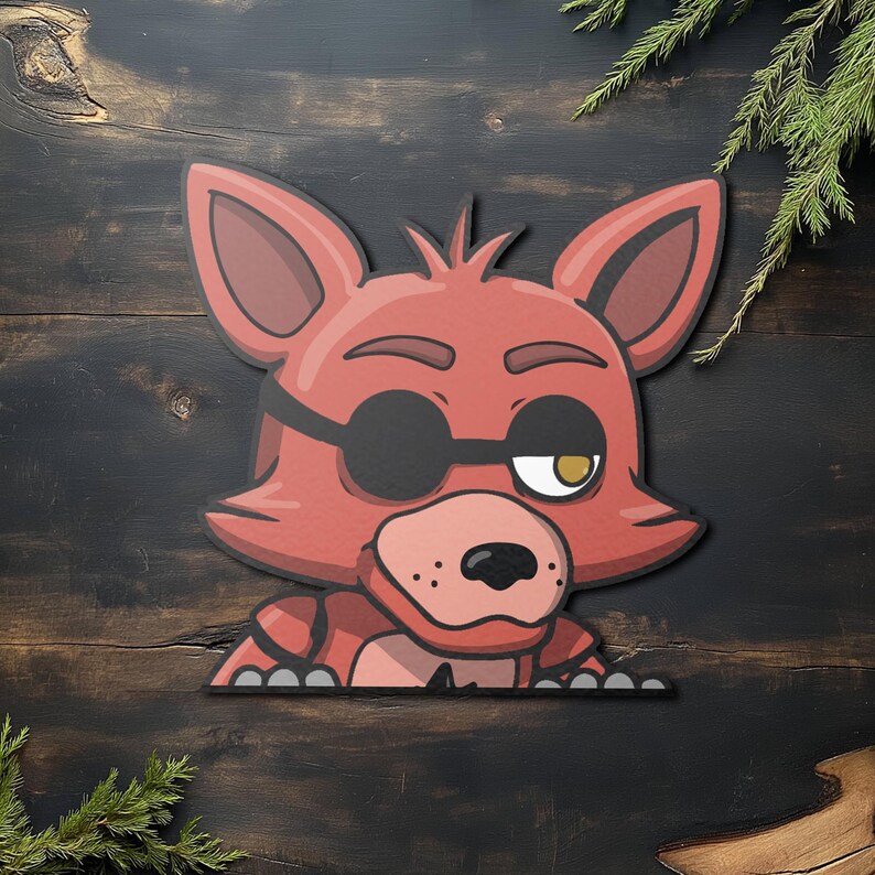 Foxy Style Peeker Peeking Car Window Decals - Funny Bear Bumper ...