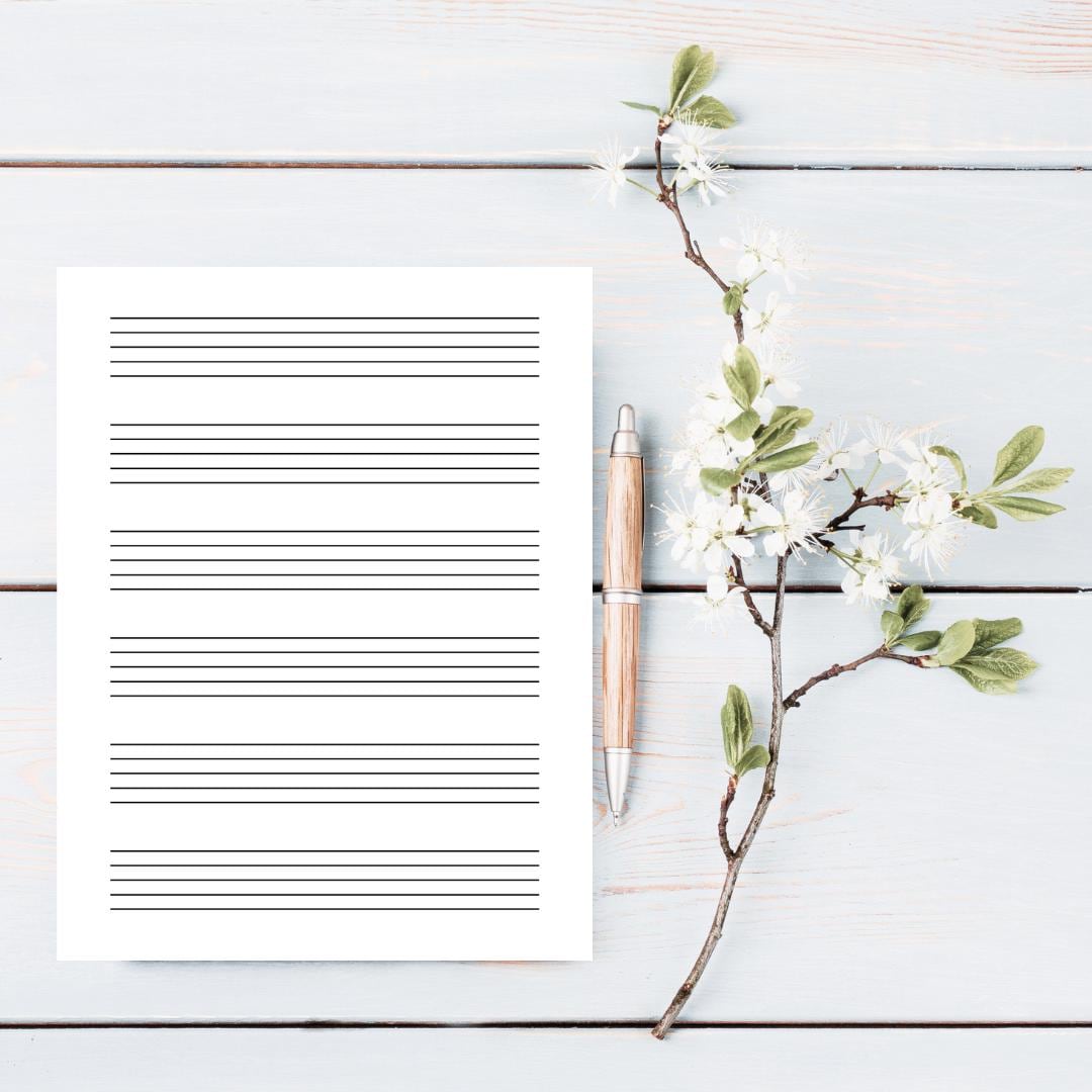 Blank Music Staff - PDF Printable - for Music Teachers - Etsy