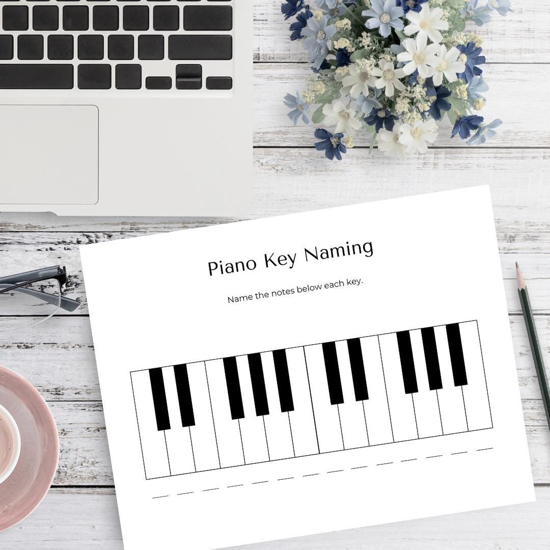 Nomenclatura de teclas de piano blanco (versión de teclado largo) - PDF ...