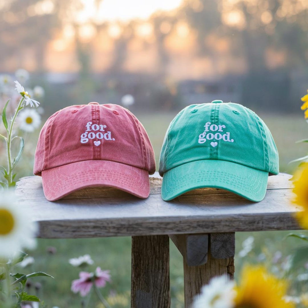 Embroidered for Good Wicked Hat, Wicked Pink Goes Good With Green Cap ...